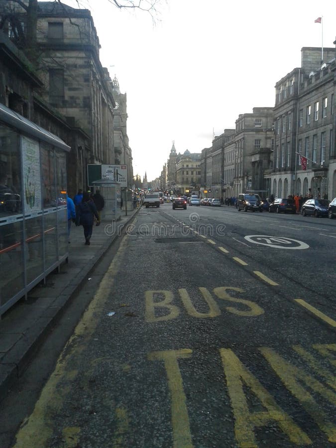 Architecture of a Busy Town Road Editorial Photography - Image of ...