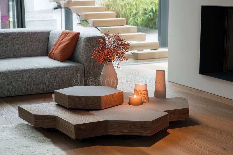 Modular Adaptable Coffee Table in Modern Living Room with Stylish Decor ...