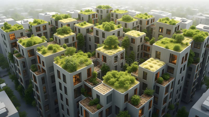 Modular Apartment Cubes , AI Generated Image Stock Photo - Image of ...