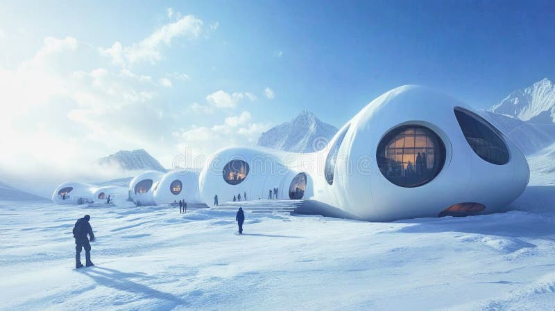 Modular Arctic Research Facility Featuring Interconnected Pods in an Extreme Weather Environment ...