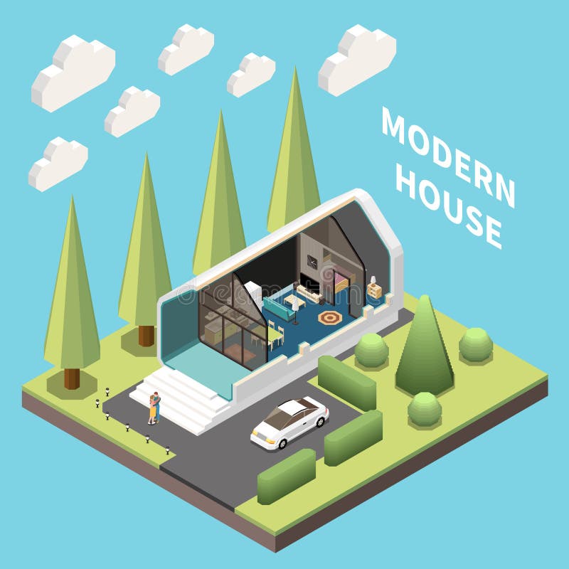 Modular Frame Building Isometric Stock Vector - Illustration of mobile ... Modular Frame Building Isometric Stock Vector - Illustration of mobile ...