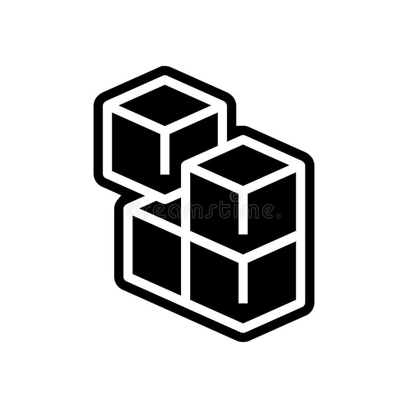 Modular Components Glyph Icon Vector Illustration Stock Illustration ...