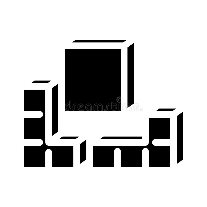 Modular Components Glyph Icon Vector Illustration Stock Illustration - Illustration of ...