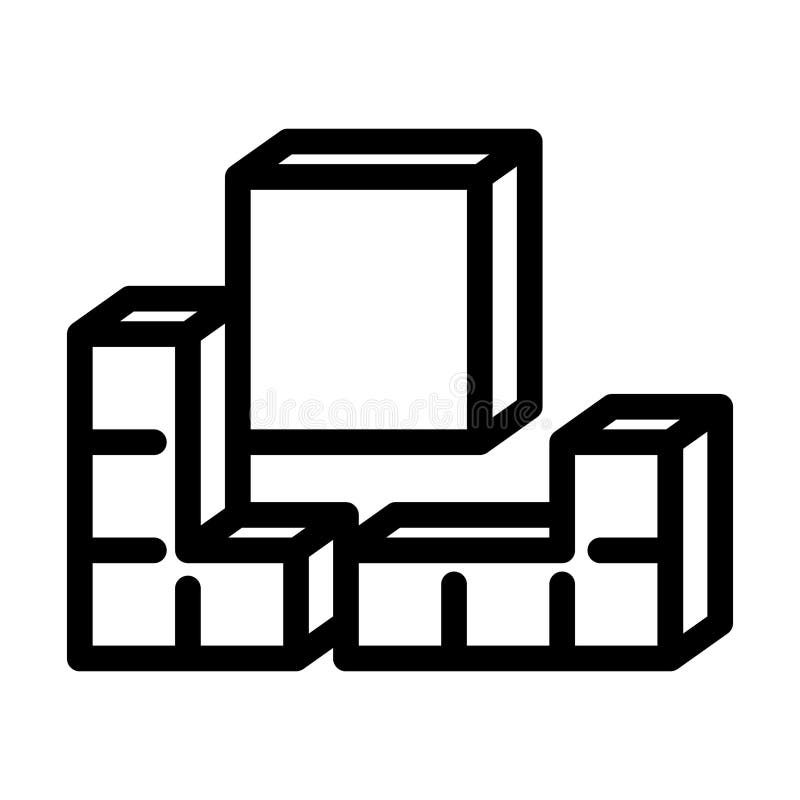 Modular Components Line Icon Vector Illustration Stock Illustration - Illustration of longevity ...