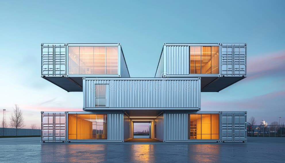 Modular Container Building with Innovative Design and Flexible ...