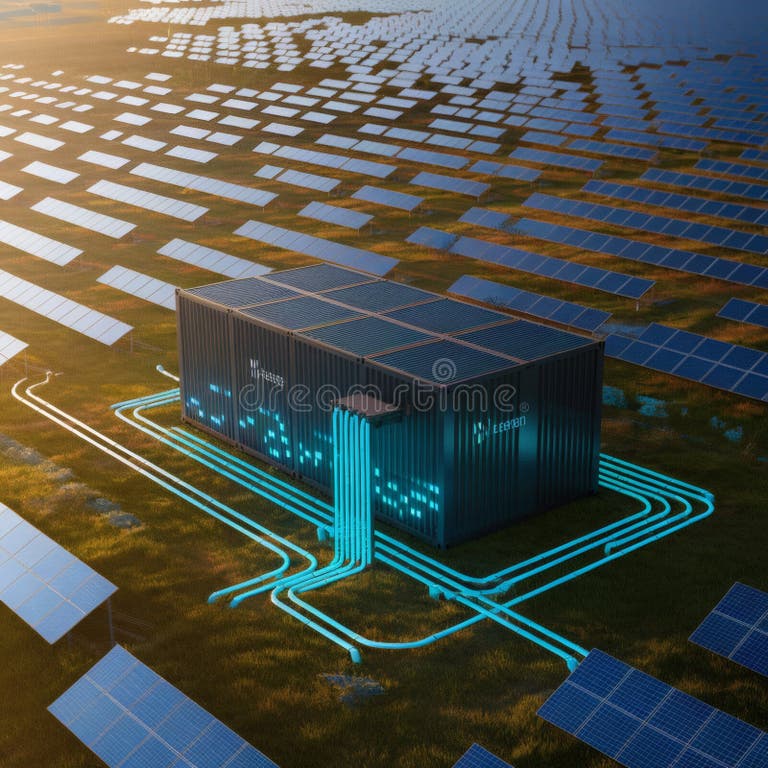 Aioptimized Solar Farm Stock Illustrations – 5 Aioptimized Solar Farm ...