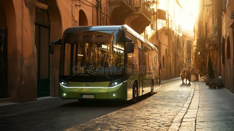 Modular Electric Bus, Adaptable To Different Passenger Capacities Stock ...