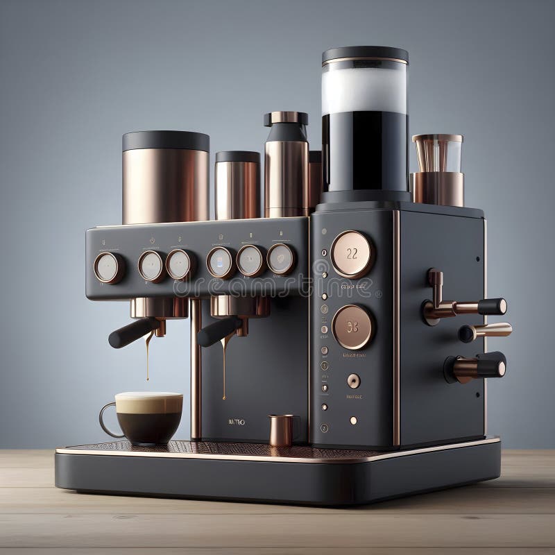 Modular Espresso Machine with Magnetic Swappable Brew Heads, Ai Created ...