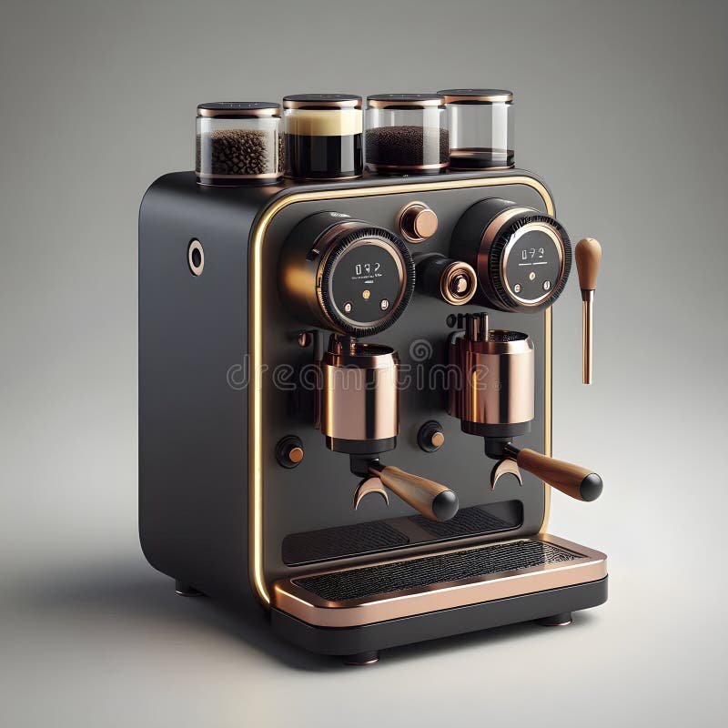Modular Espresso Machine with Magnetic Swappable Brew Heads, Ai Created ...