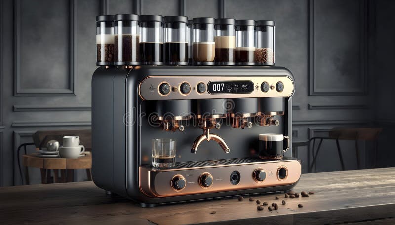 Modular Espresso Machine with Magnetic Swappable Brew Heads, Ai Created ...