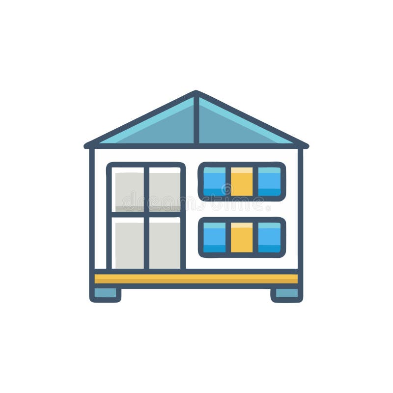 Modular Home Icon for Customization Options Stock Illustration ...