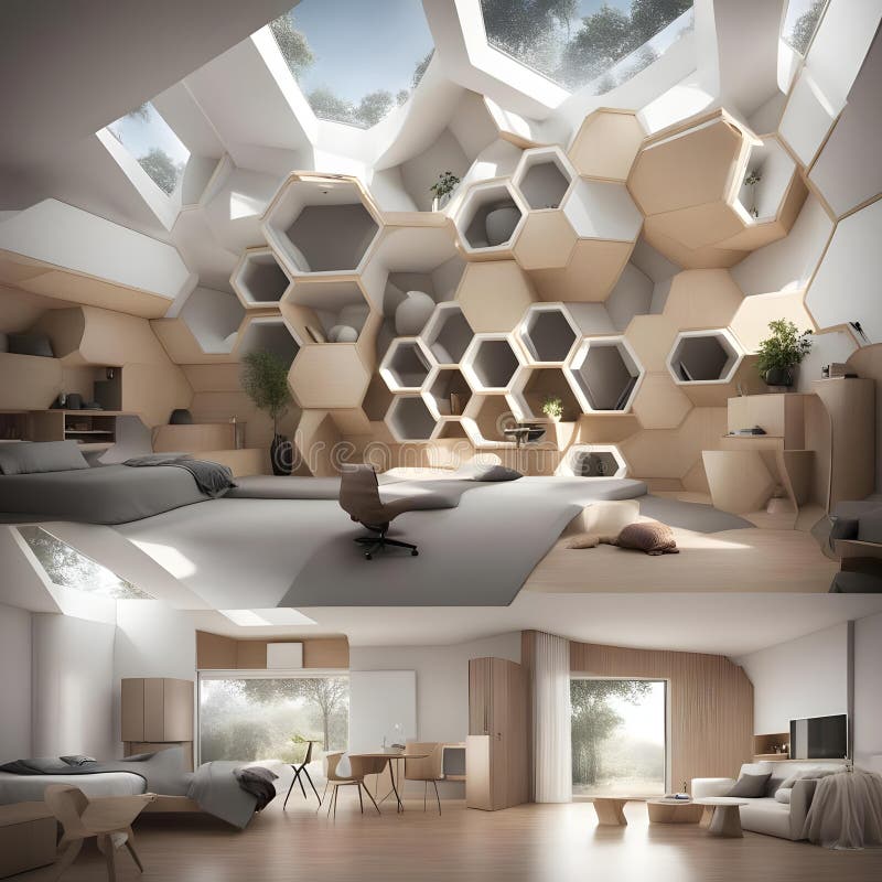 Hexagonal Rooms Stock Illustrations – 80 Hexagonal Rooms Stock ...