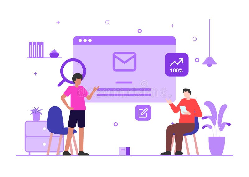 Modular Illustration Kit for Data Anlysis Stock Vector - Illustration ...