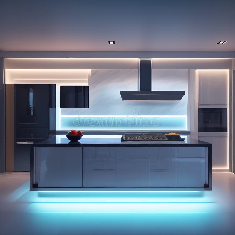 Modular Kitchen Interior Decor in an Apartment. Minimalist Design for ...