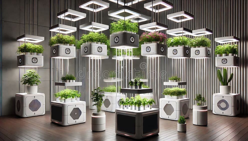Modular Planters with Customizable LED Lighting for Indoor Plant ...