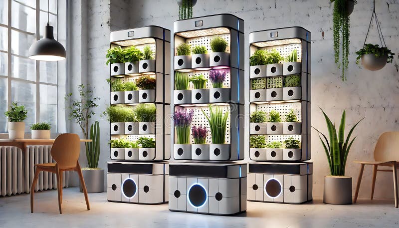Modular Planters with Customizable LED Lighting for Indoor Plant ...