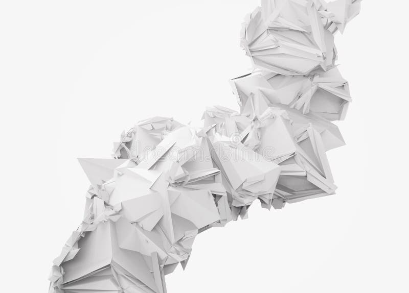 Modular Polygonal Structures Stock Illustration - Illustration of mesh ...