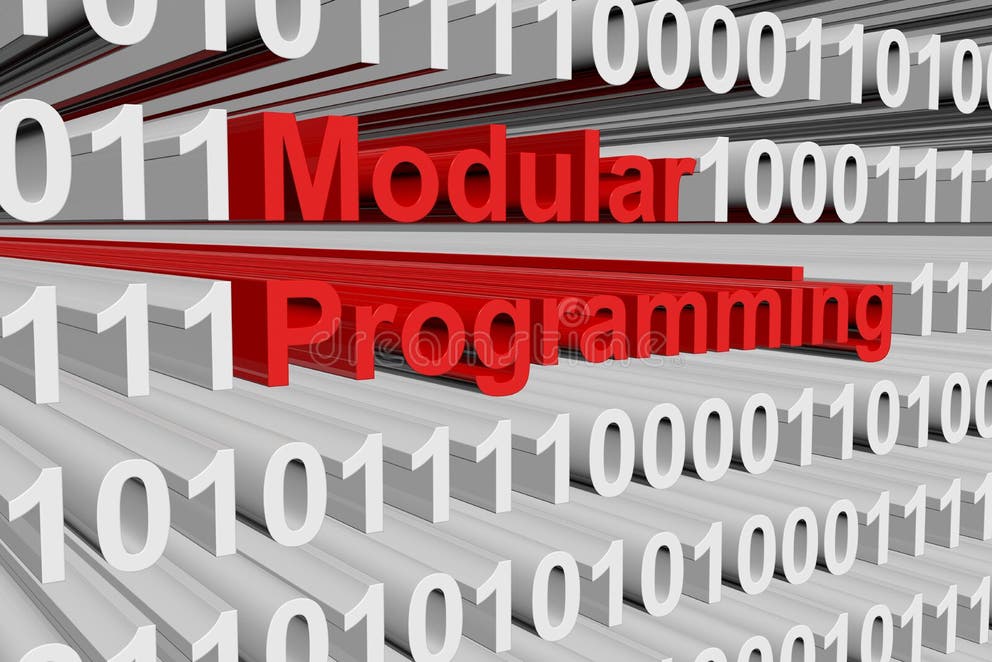 Modular programming stock illustration. Illustration of tech - 85524748