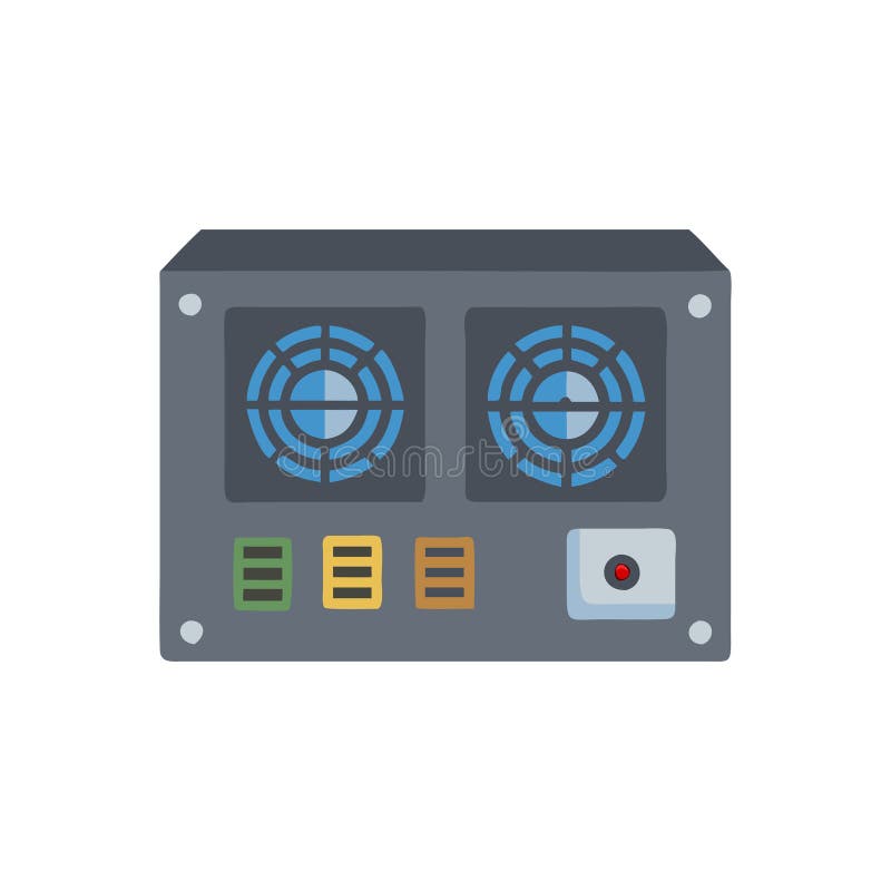 Modular PSU Icon for Power Supply Units Stock Vector - Illustration of ...