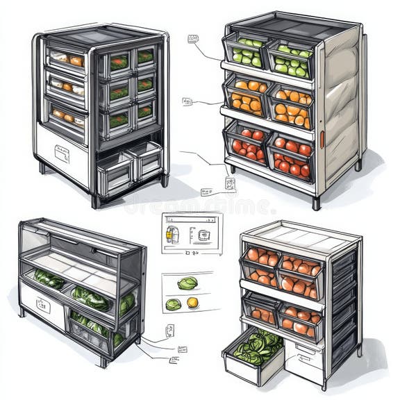 Modular Refrigerator Designs for Efficient Food Storage and ...
