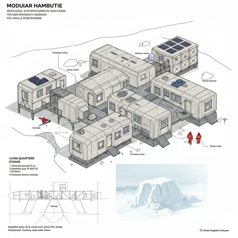 Modular Research Station Design, Featuring Interconnected Structures ...