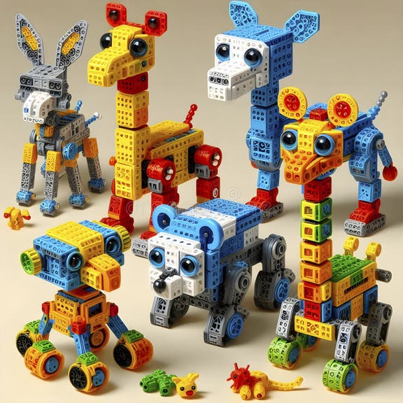 Modular Robot Blocks that Self-assemble into Different Animals, Ai ...