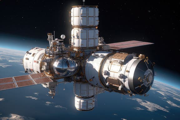 Modular Satellite Design for Easy Upgrades Stock Illustration ...