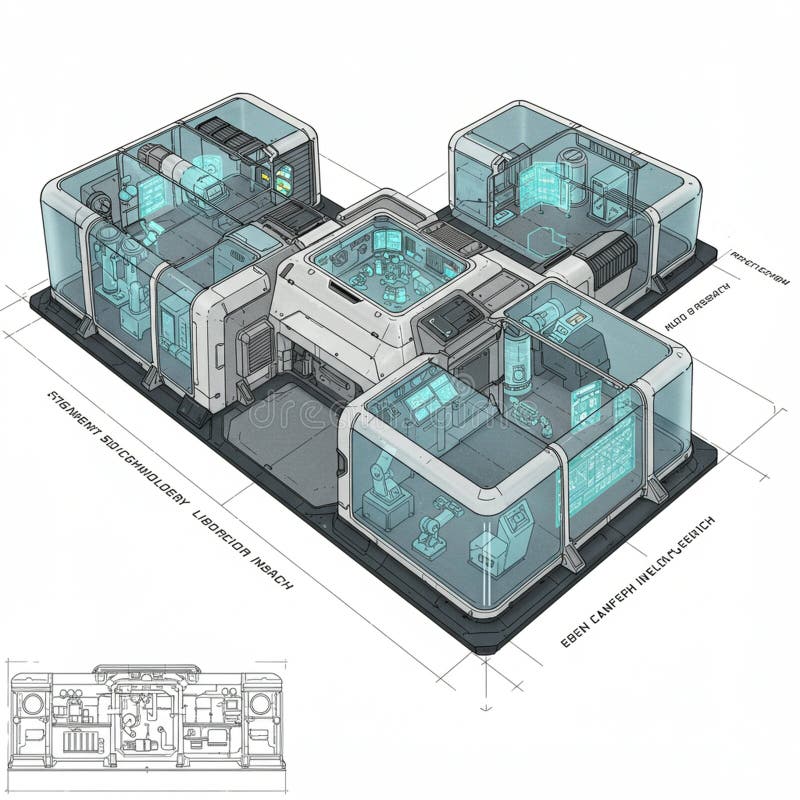 Clean Technical Aesthetic Emphasizing Innovation Stock Illustrations ...