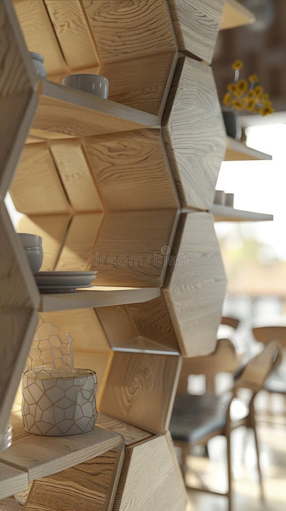 A Modular Shelving System Consisting of Interlocking Hexagons Allowing ...