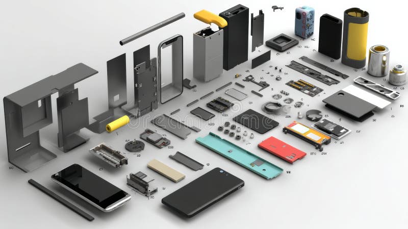Exploded View Smartphone Stock Photos - Free & Royalty-Free Stock ...