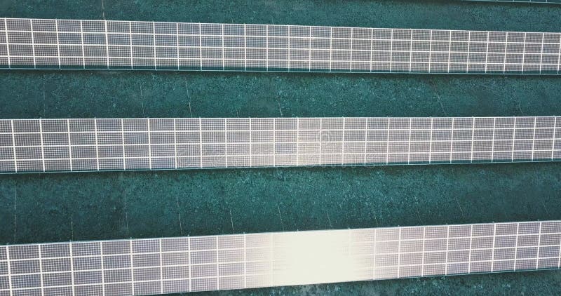 Modular Solar Power Plant for Generating Electricity. Drone Video Stock ...