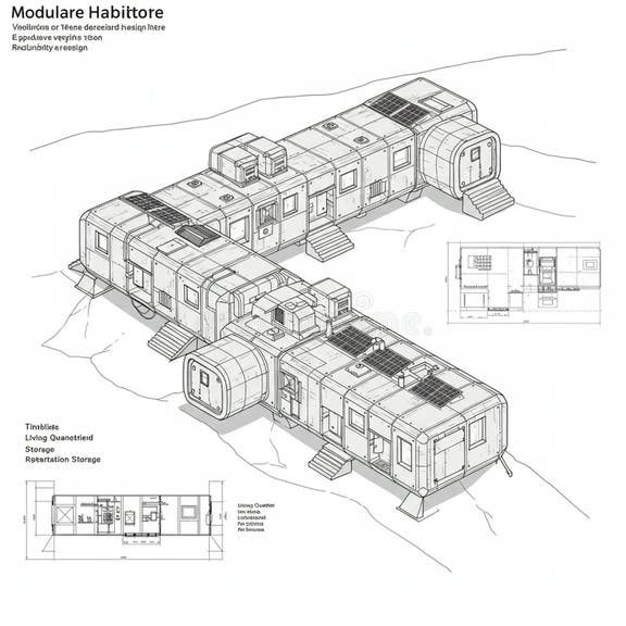 Modular Structure Design Features Connected Rectangular Units with ...