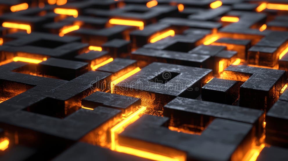 Modular Technology Blocks with Glowing Circuit Paths Create Scalable ...