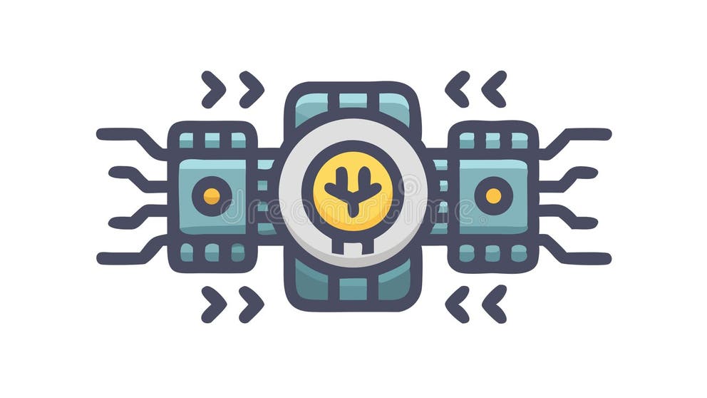 Modular Technology Device with Multiple Ports, Vector Design Generative ...