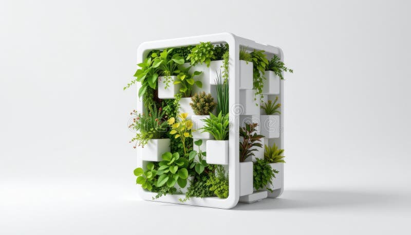 A Modular Vertical Garden Cube for Office Desks, Made from Bio ...