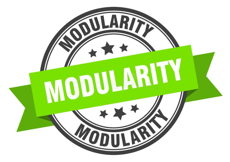Modularity Label. Modularity Round Band Sign Stock Vector ...