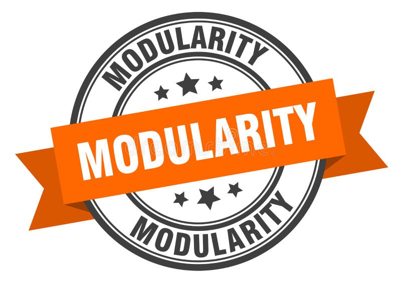 Modularity Label. Modularity Round Band Sign Stock Vector ...