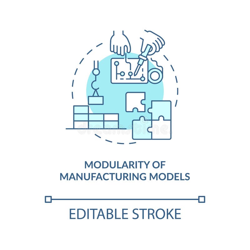Modularity of Manufacturing Models Concept Icon Stock Vector ... Modularity of Manufacturing Models Concept Icon Stock Vector ...