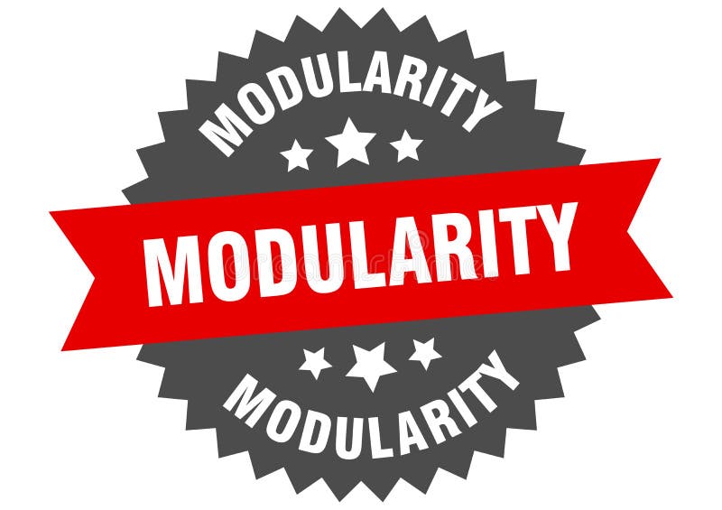 Modularity Sign. Modularity Circular Band Label. Modularity Sticker ...