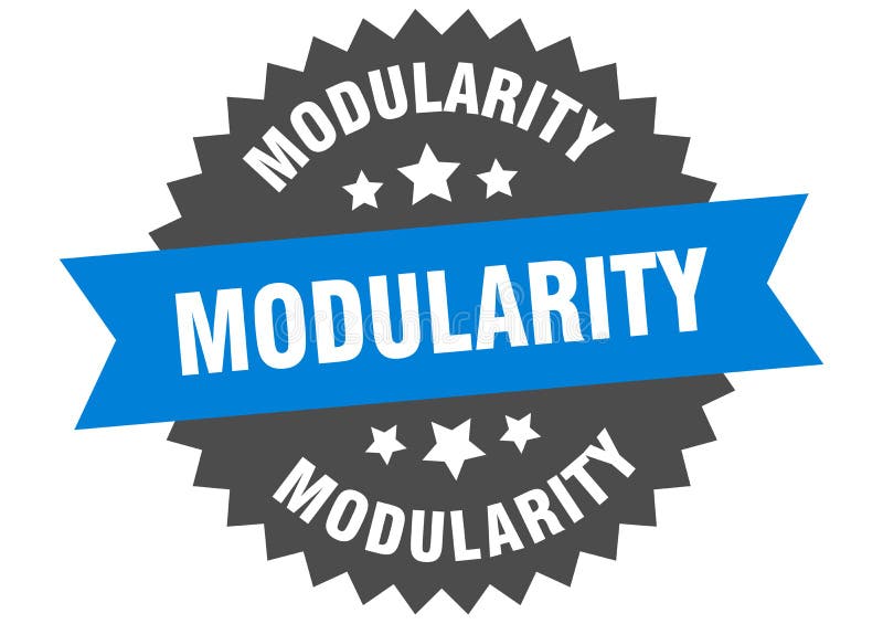 Modularity Sign. Modularity Circular Band Label. Modularity Sticker ...