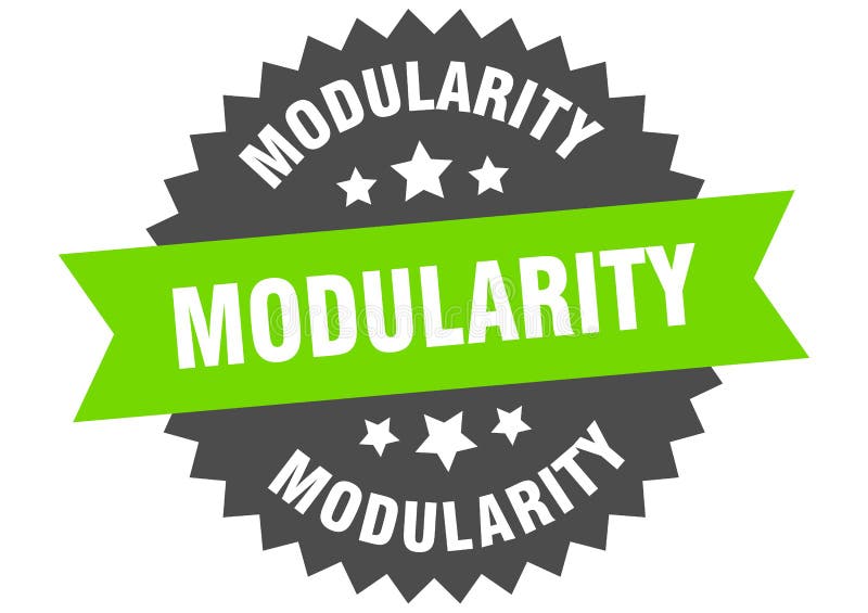 Modularity Sign. Modularity Circular Band Label. Modularity Sticker ...