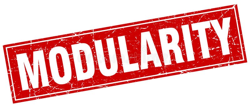 Modularity stamp stock vector. Illustration of template - 125008889