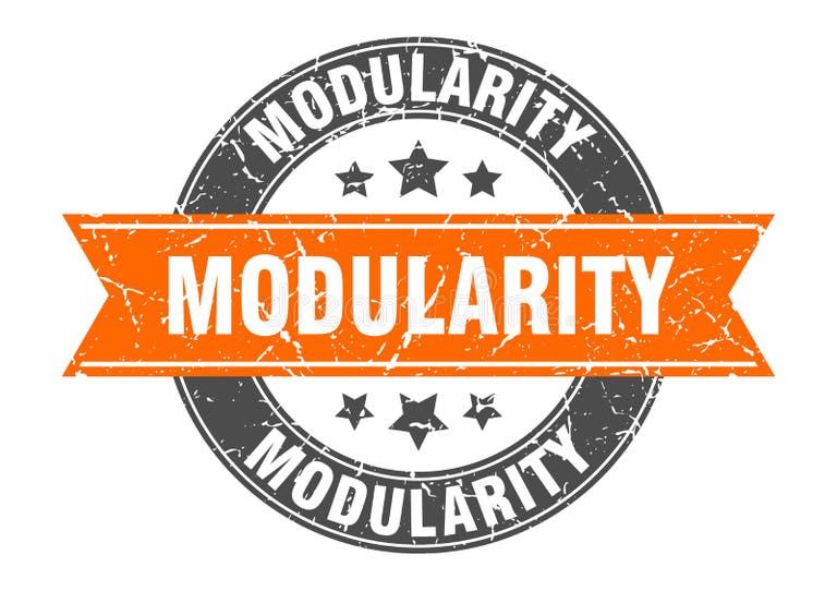 Modularity stamp stock vector. Illustration of badge - 196580801