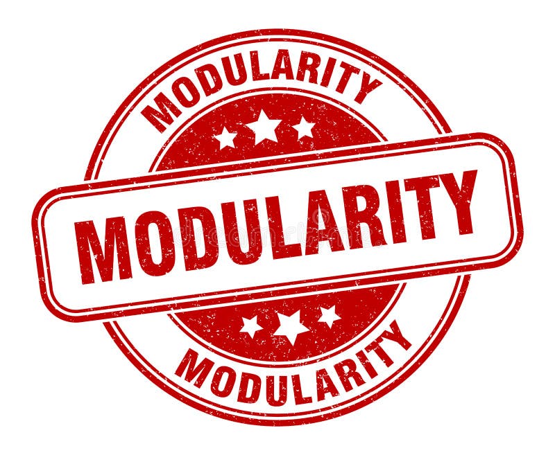 Modularity Stamp. Modularity Round Grunge Sign Stock Vector ...