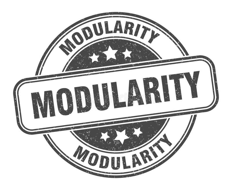 Modularity Stamp. Modularity Round Grunge Sign Stock Vector ...
