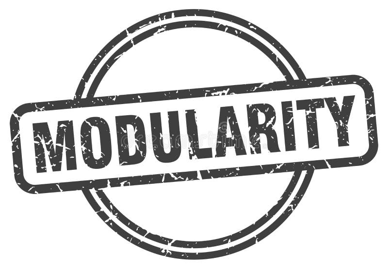 Modularity Stamp. Modularity Round Grunge Sign Stock Vector ...