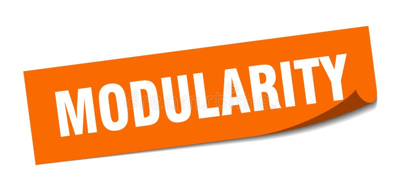 Modularity Sticker. Modularity Square Sign Stock Vector - Illustration ...