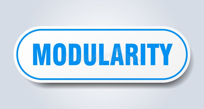 Modularity sticker. stock vector. Illustration of isolated - 197149060