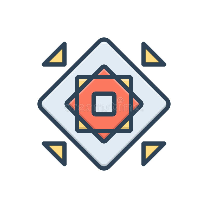 Color Illustration Icon for Modularize, Modular and Structure Stock ...