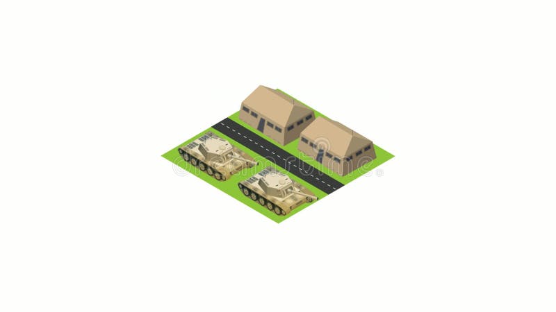 Module Base Camp Object Element for Building Design Stock Video - Video ...